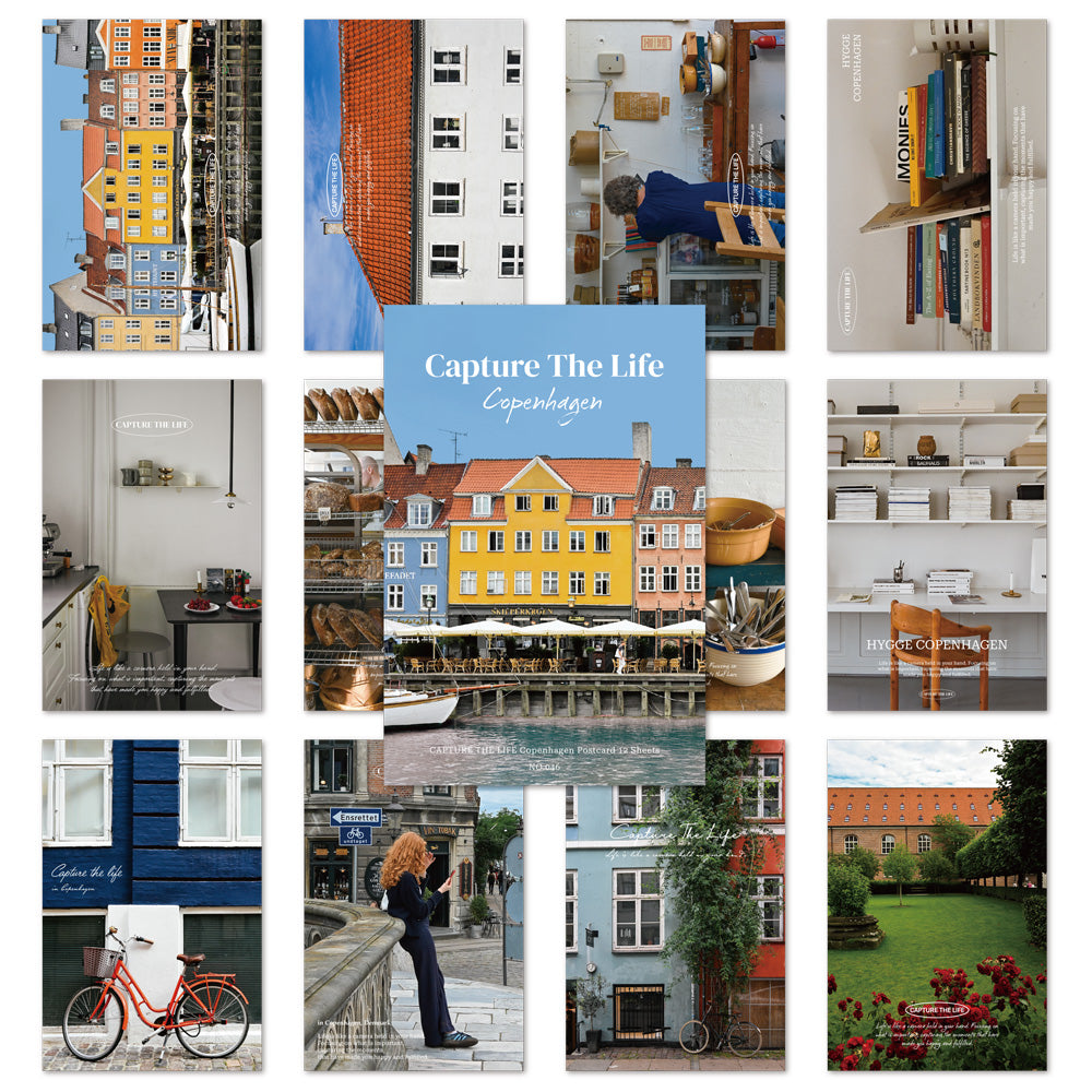 Monolike CAPTURE THE LIFE, COPENHAGEN Single card - mix 12 pack